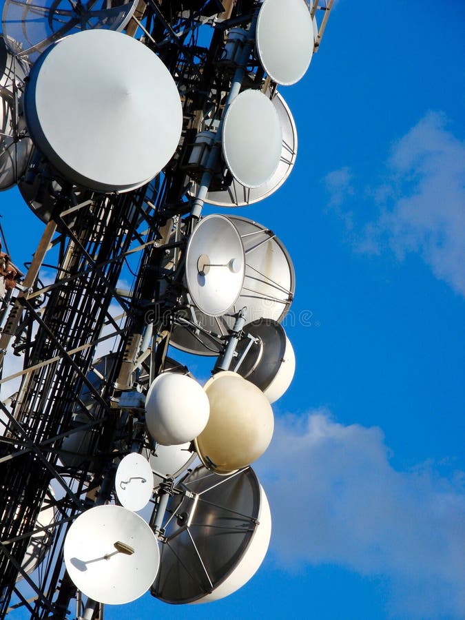 Communication antenna stock image. Image of communicate - 8099517