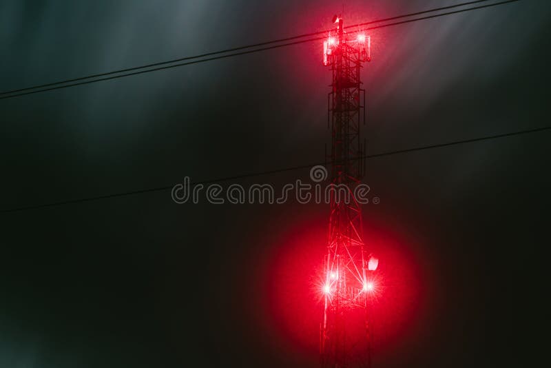 Communication Antenna Tower Stock Photo - Image of metal, data: 77442684
