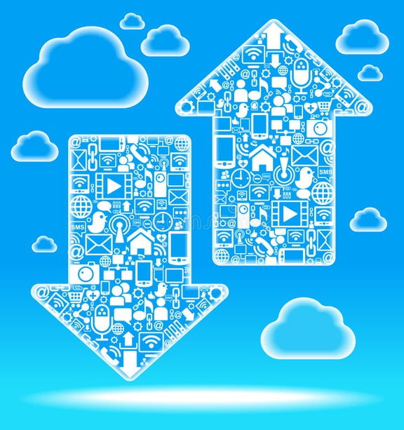 Communication arrow stock vector. Illustration of icons - 22774133