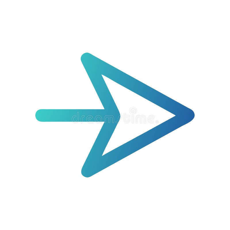 Communication Arrow Icon for Messaging Stock Vector - Illustration of ...