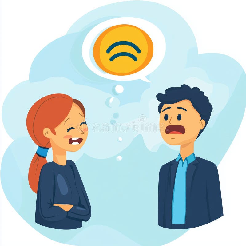 Communication Barriers Illustrated with Characters Discussing the Need ...