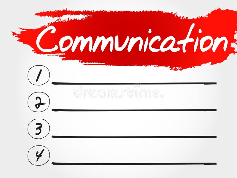 COMMUNICATION blank list stock illustration. Illustration of intrusion ...
