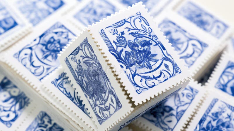 Communication blue stamp stock illustration. Illustration of repetition ...