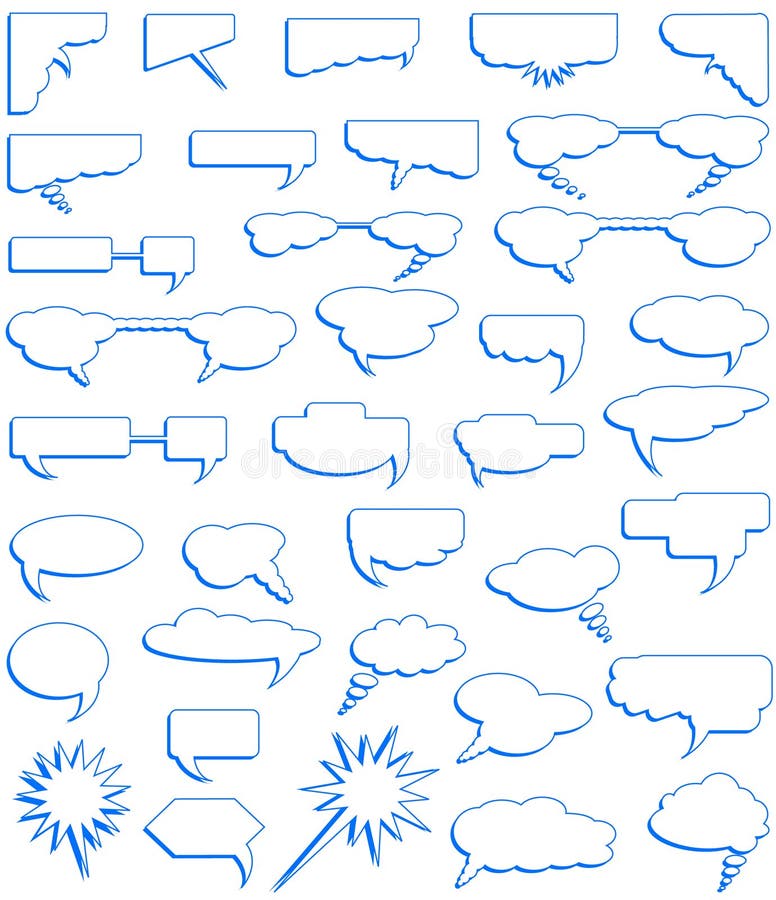 COMICS BALLOONS stock vector. Illustration of abstract - 1763060