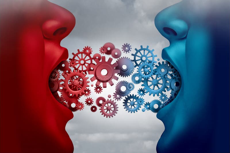 Communication Exchange Partnership Stock Illustration - Illustration of ...