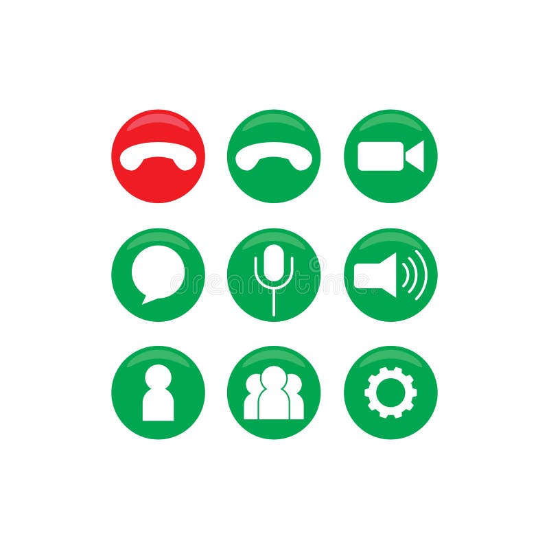 Communication button stock vector. Illustration of dial - 214956625