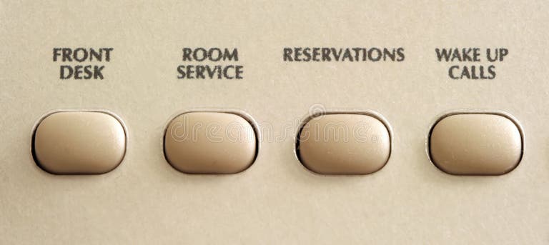 Communication Buttons on Hotel Phone Stock Photo - Image of corporation ...
