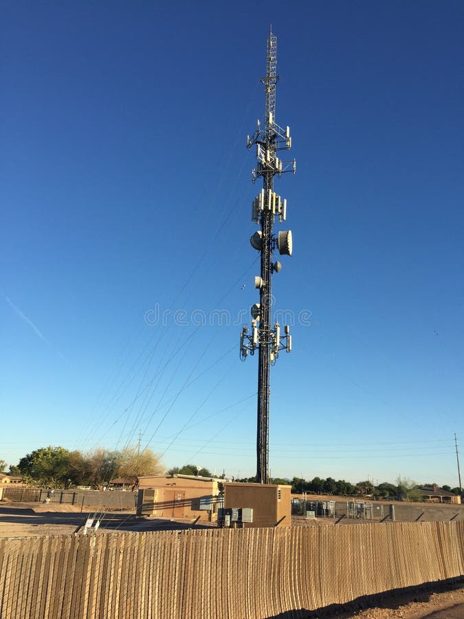Communication Cell Tower stock image. Image of area, communication ...