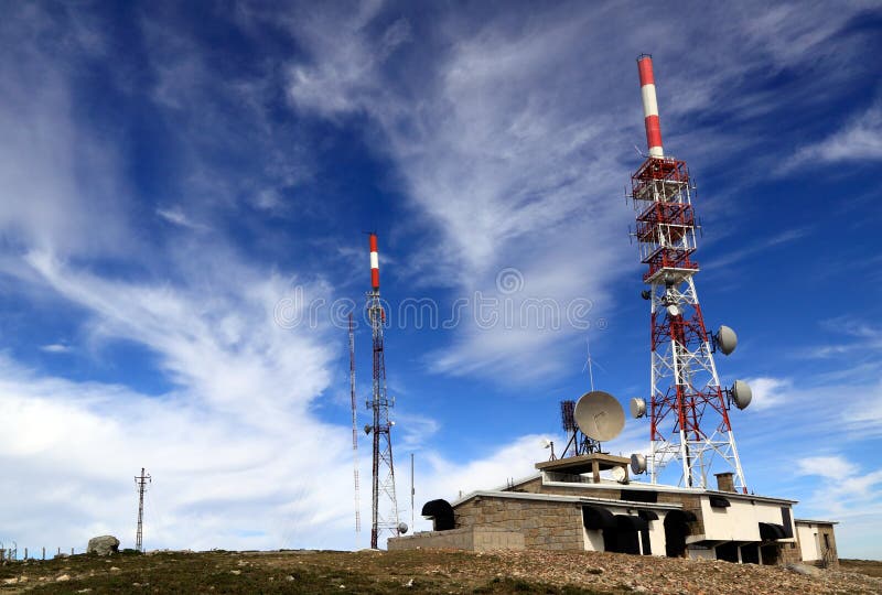 Communication center stock image. Image of aeriel, radar - 21504409
