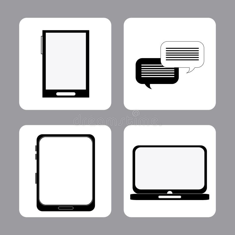 Communication and Chat Design Stock Vector - Illustration of note ...