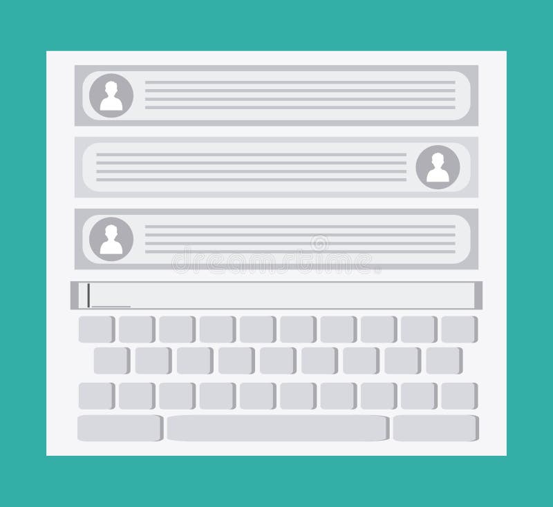 Communication and Chat Design Stock Vector - Illustration of ...