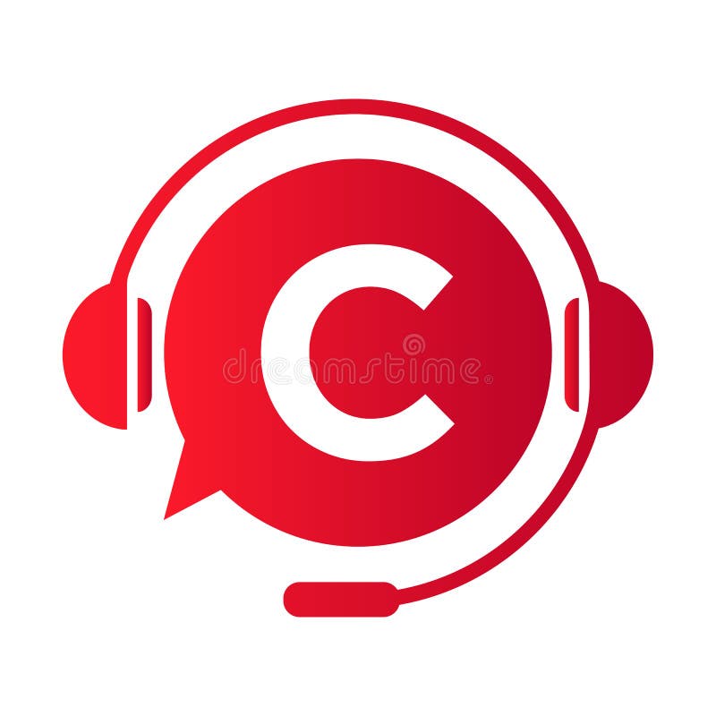Communication, Chat Logo on Letter C Template. Bubble Speech ...