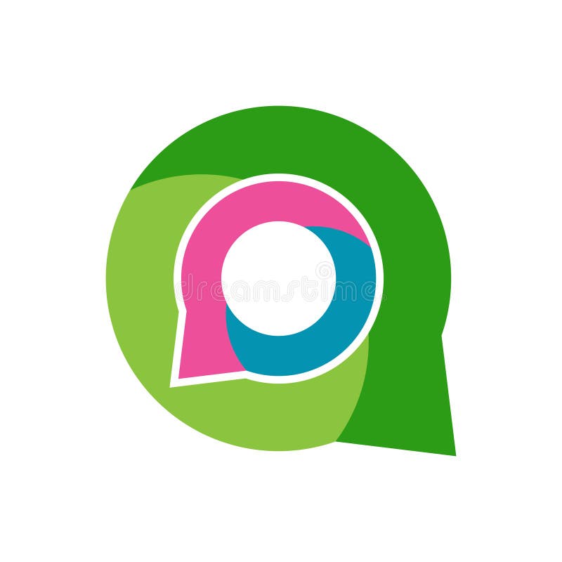 Communication chat logo stock illustration. Illustration of graphic ...