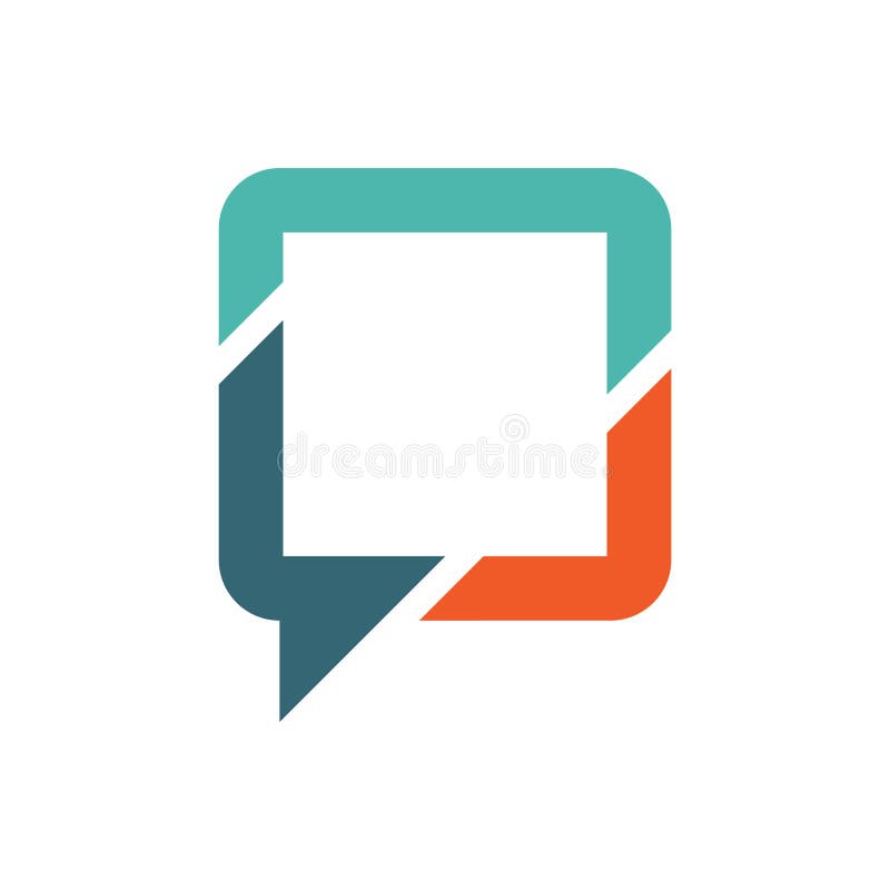 Communication chat logo stock illustration. Illustration of icon ...