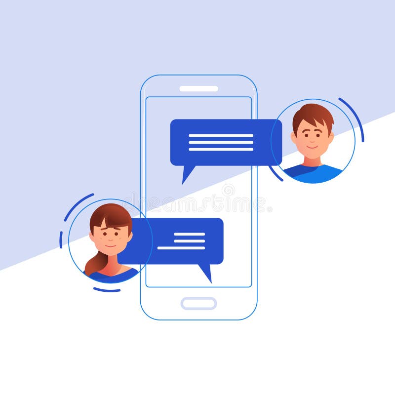 Communication, Chatting. Isometrics Flat Style. Stock Vector ...