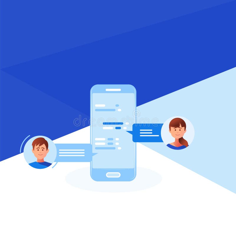 Communication, Chatting. Isometrics Flat Style. Stock Vector ...