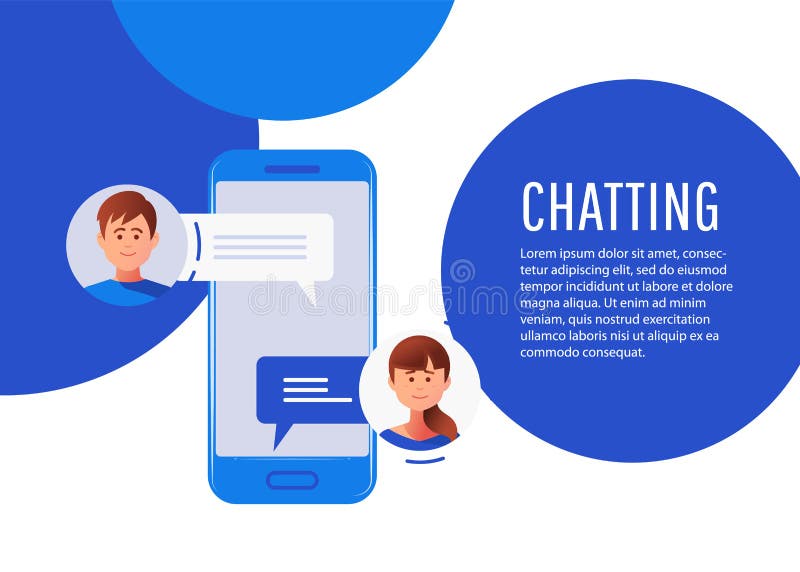 Communication, Chatting. Isometrics Flat Style. Stock Vector ...