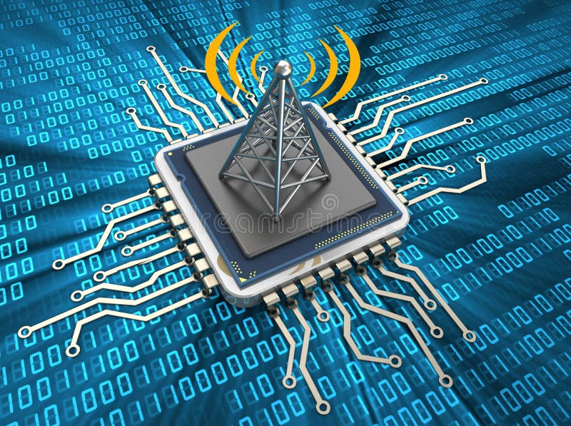Communication chip stock illustration. Illustration of system - 75118472