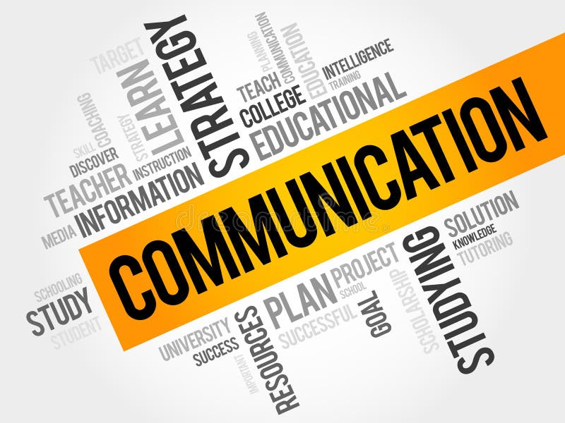 COMMUNICATION Word Cloud Collage Stock Illustration - Illustration of ...