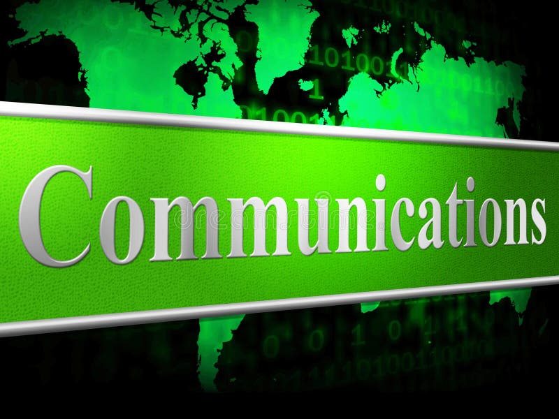 Communication Computer Indicates Global Communications and Chatting ...