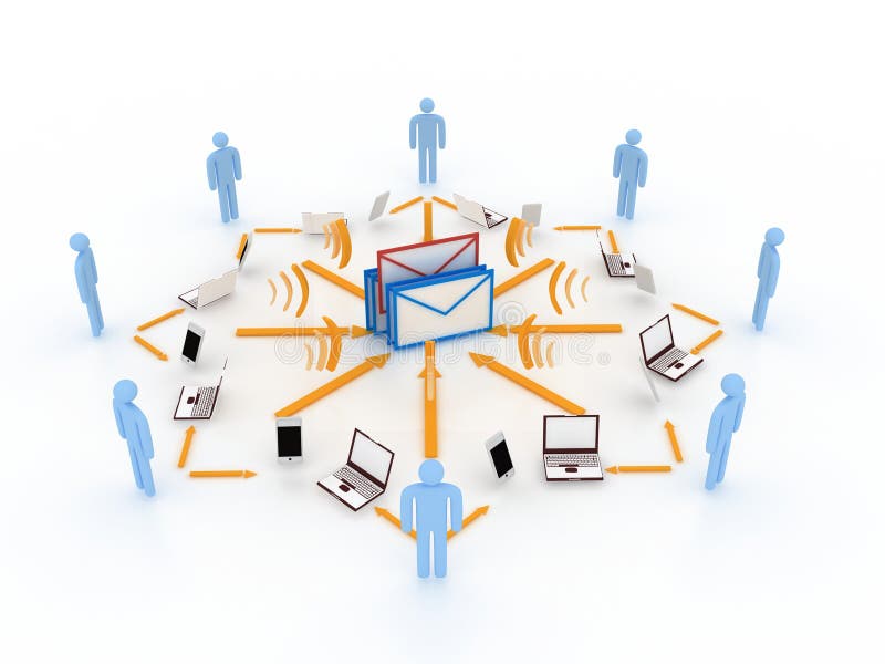 Communication concept stock illustration. Illustration of business ...