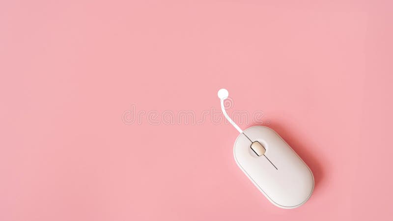 Communication Concept, Animated Video of White Computer Mouse with ...