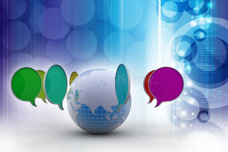 Communication concept stock illustration. Illustration of chatting ...