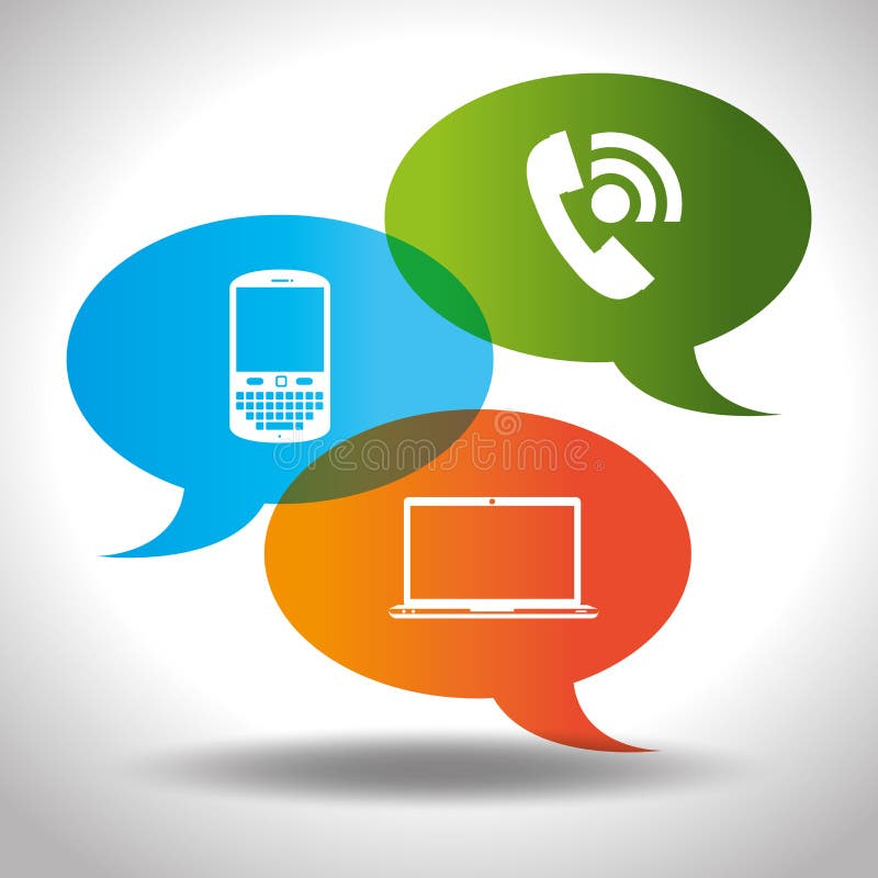 Communication Concept Design Stock Illustration - Illustration of icon ...