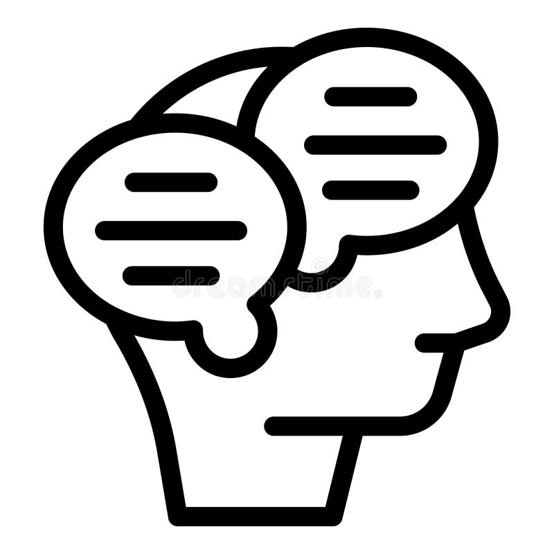Human Head Icon Communication Stock Illustrations – 37,768 Human Head ...