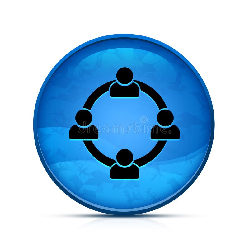 Communication Concept Icon on Classy Splash Blue Round Button ...