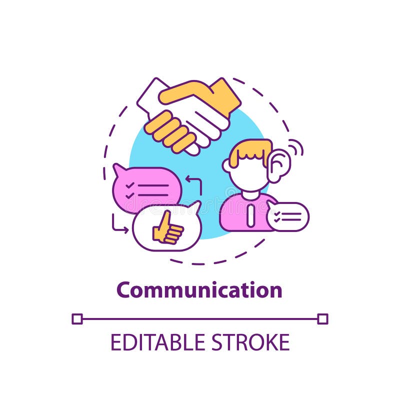 Two-way Communication Concept Icon Stock Vector - Illustration of ...