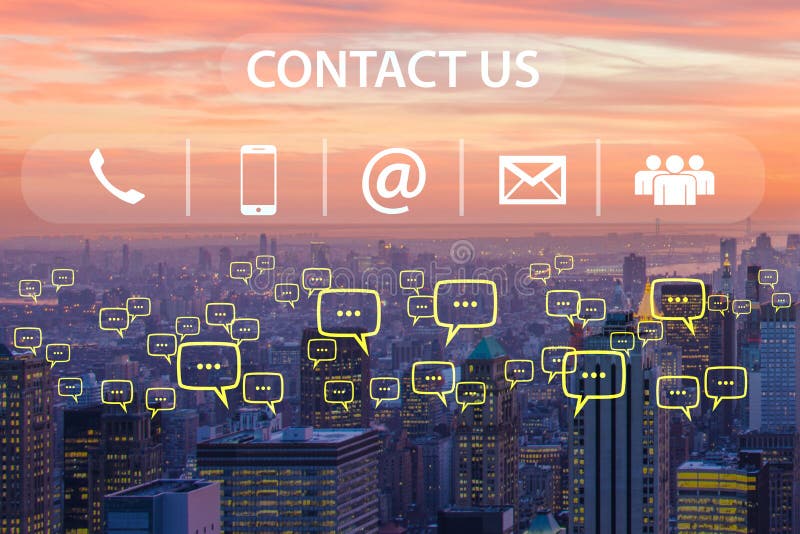 Communication Concept with Key Contact Means Stock Photo - Image of ...