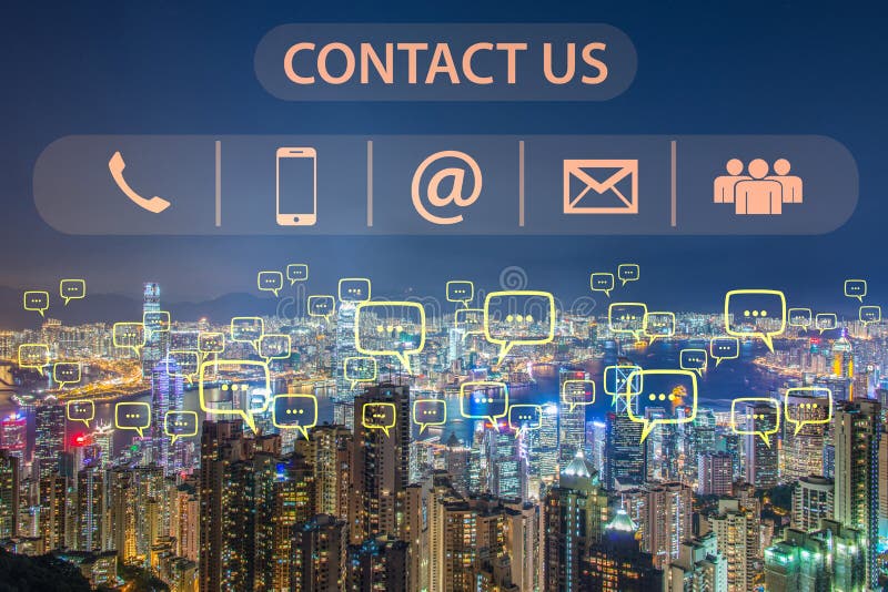 Communication Concept with Key Contact Means Stock Photo - Image of ...