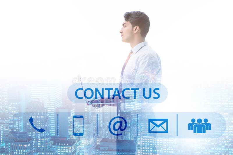 Communication Concept with Key Contact Means Stock Image - Image of ...