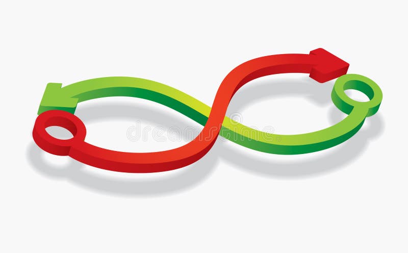 Communication Concept, Template with Direction Arrows Stock Vector ...