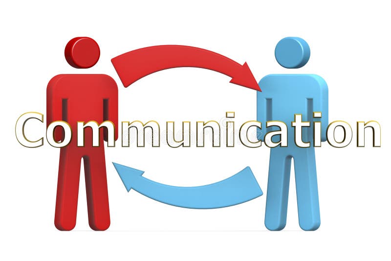 Communication Concept between Two Parties Stock Illustration ...