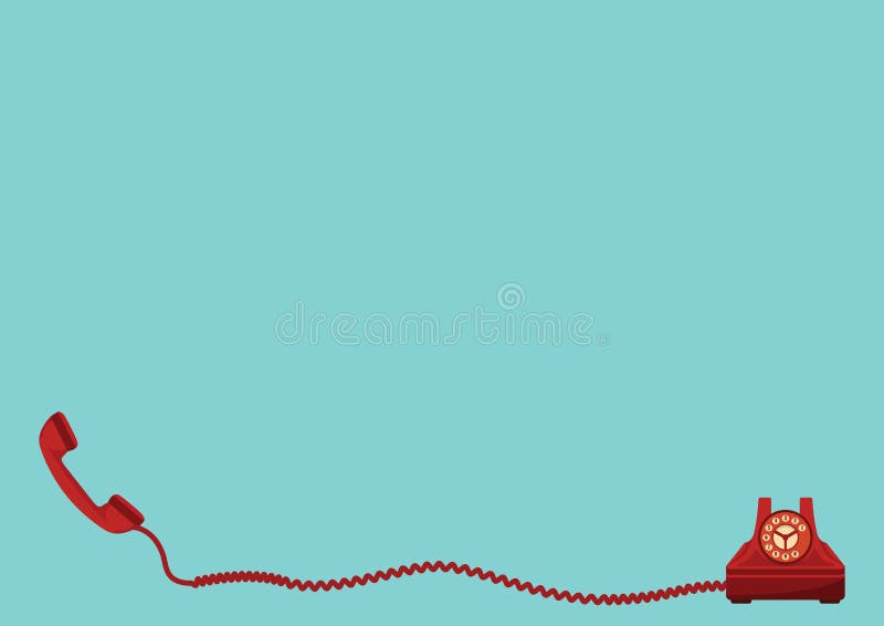 Telephone Cord Pattern Border Design. Vector Illustration Decorative ...