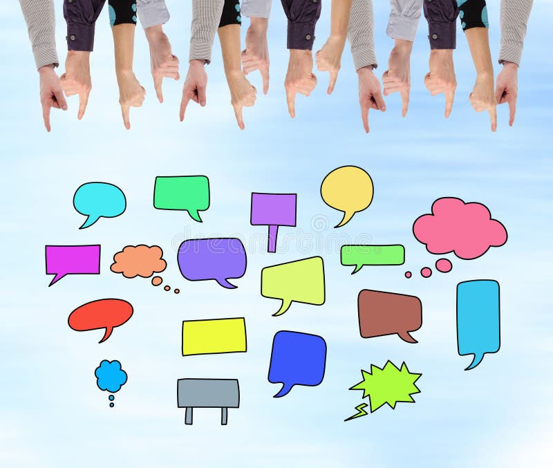 Communication Concept on a Wall Stock Photo - Image of speak, hands ...