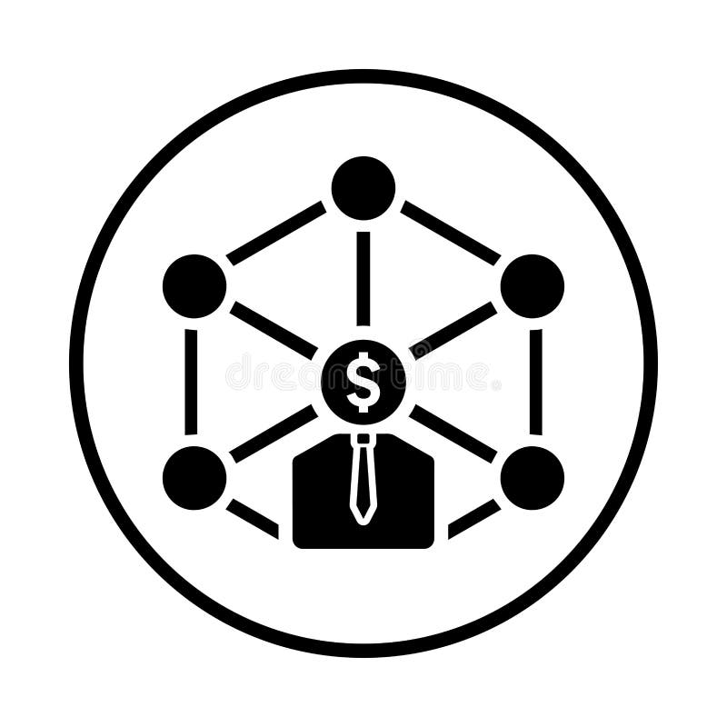 Communication, Connection, Business Icon. Black Vector Graphics Stock ...