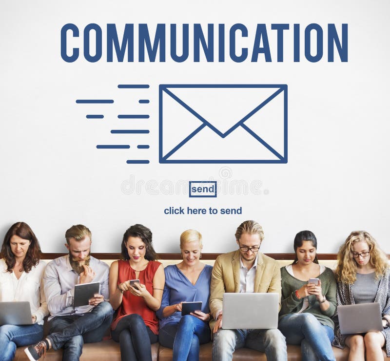 Communication Connection Correspondence Email Concept Stock Image ...