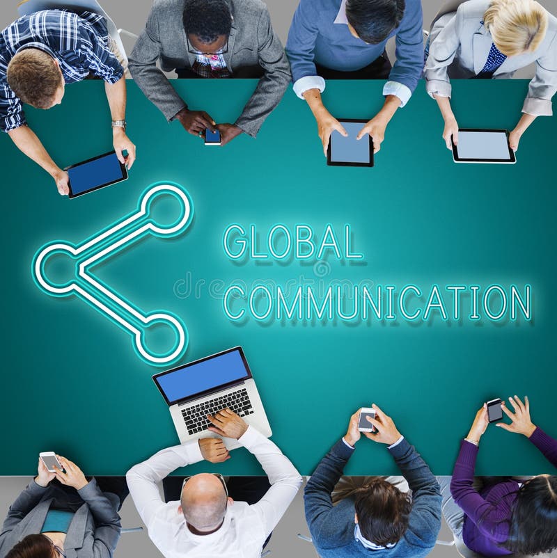 Communication Connection Digital Graphic Concept Stock Photo - Image of ...