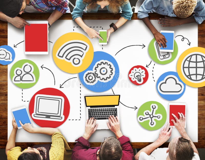 Communication Connection Network Share Concept Stock Photo - Image of ...