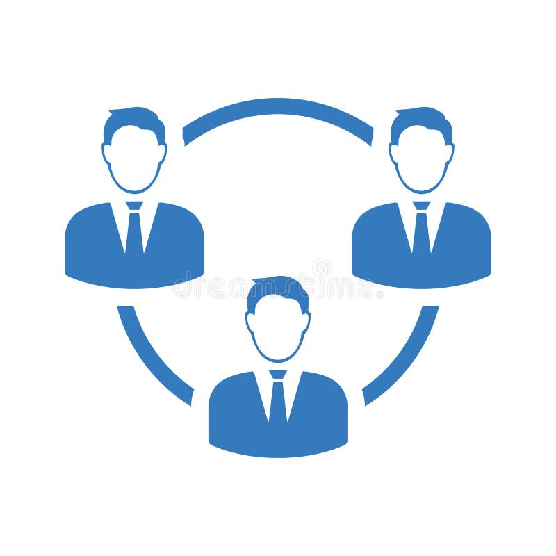 Communication, Connection, Team Icon. Blue Color Design Stock ...