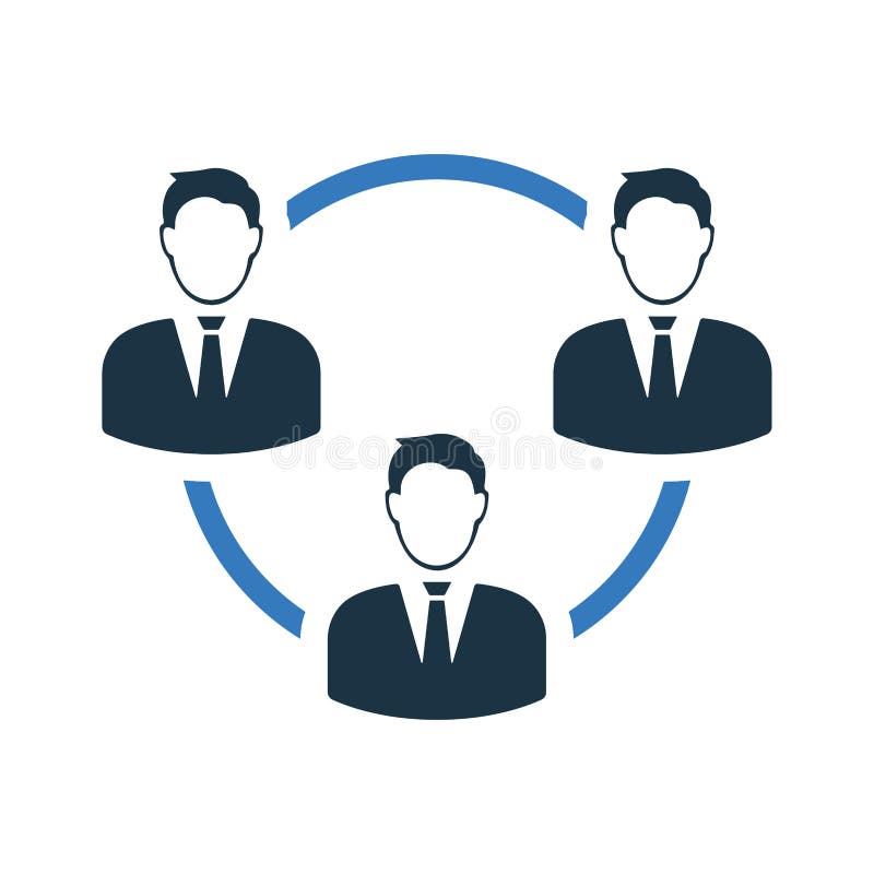 Connection, Relationship, Teamwork Icon. Simple Editable Vector ...