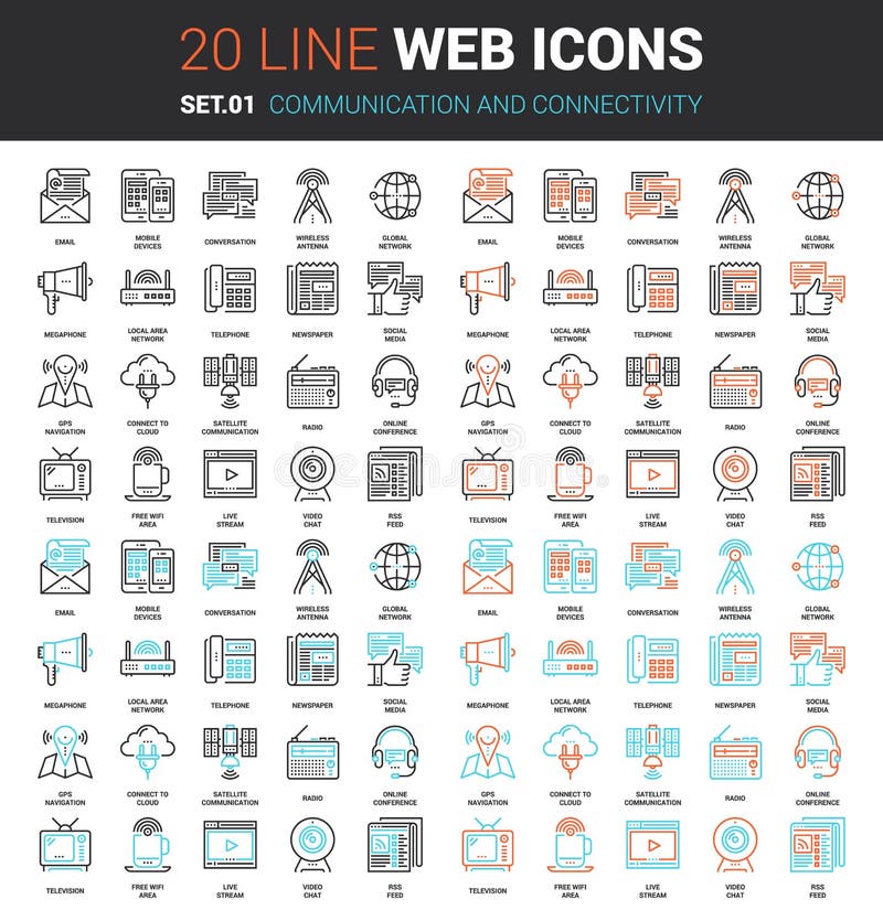Communication and Connectivity Stock Vector - Illustration of data ...