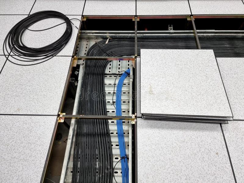 Control Cable Installation at the Upper Tray and 115kV and 22kV Power ...