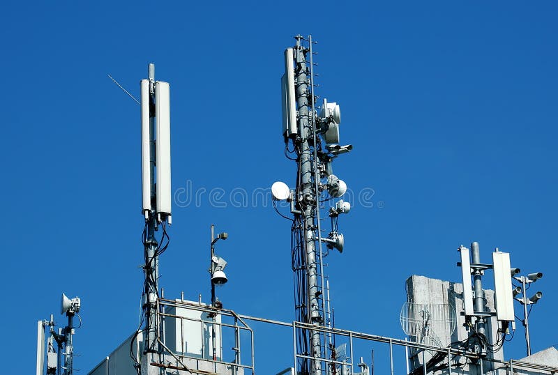 Communication and Control Center Stock Photo - Image of emitter ...