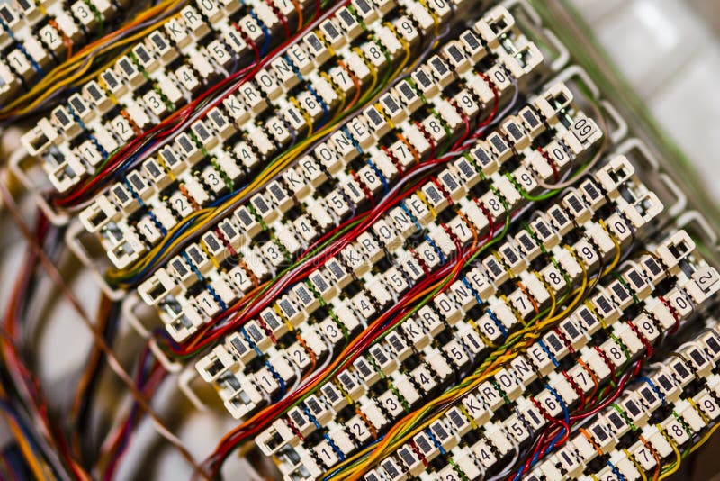 Communication Control Circuit Panel for Phones Stock Image - Image of ...