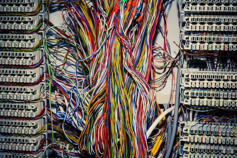 Messy wires stock photo. Image of rj45, cables, phone - 3194180