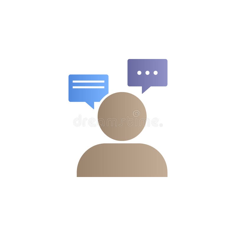 No Communication, Conversation Icon. Simple Glyph, Flat Vector of ...